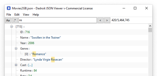 View JSON Online. Read, Format & Explore JSON – Dadroit V Web